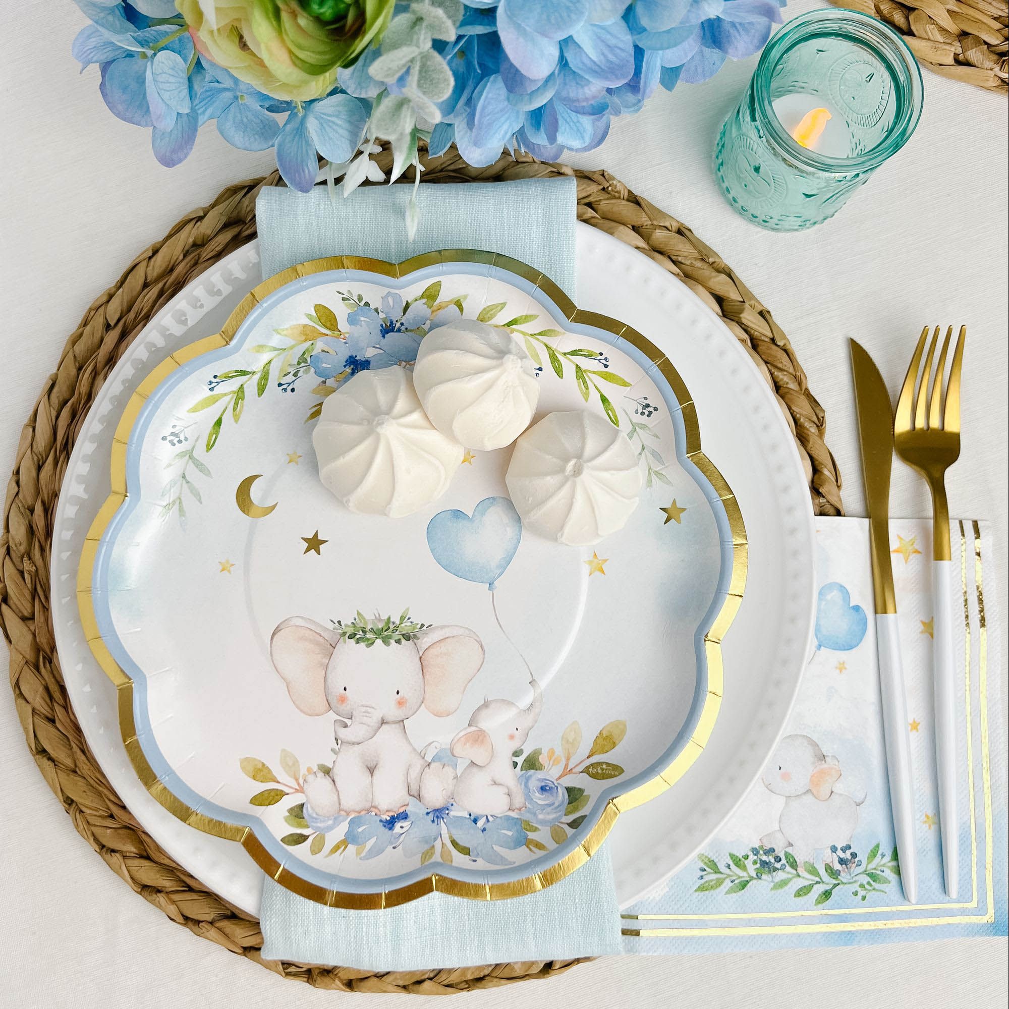 Elephant Plates For Baby Shower at Alma Jones blog