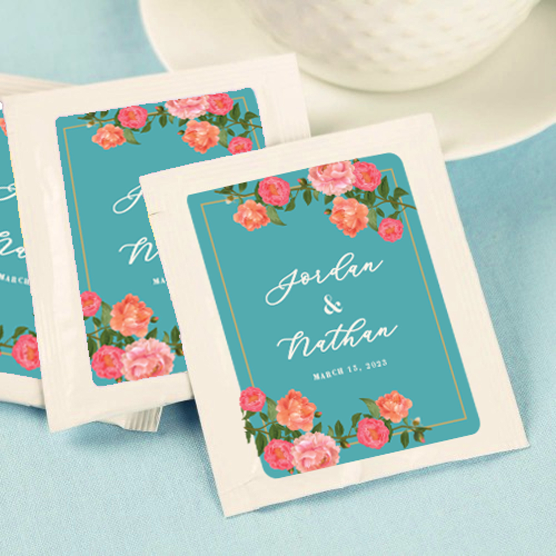 Personalized Wedding Tea Bag Favors | Beau-coup
