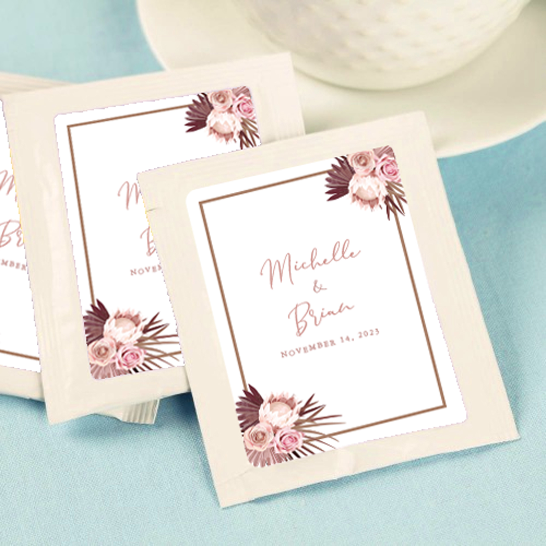Personalized Wedding Tea Bag Favors | Beau-coup